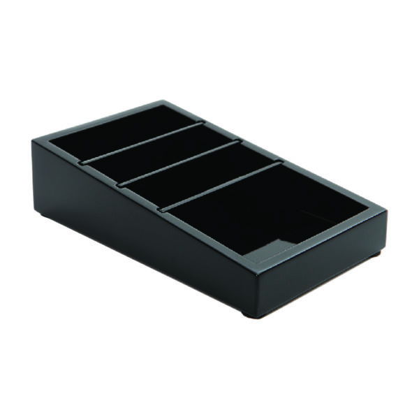 Aslotel Hospitality Tray, High Gloss Black - Hotel Equipment - Aslotel